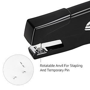 Amazon Basics Effortless Hand Held Plier Stapler, 25 Sheet Capacity, Black