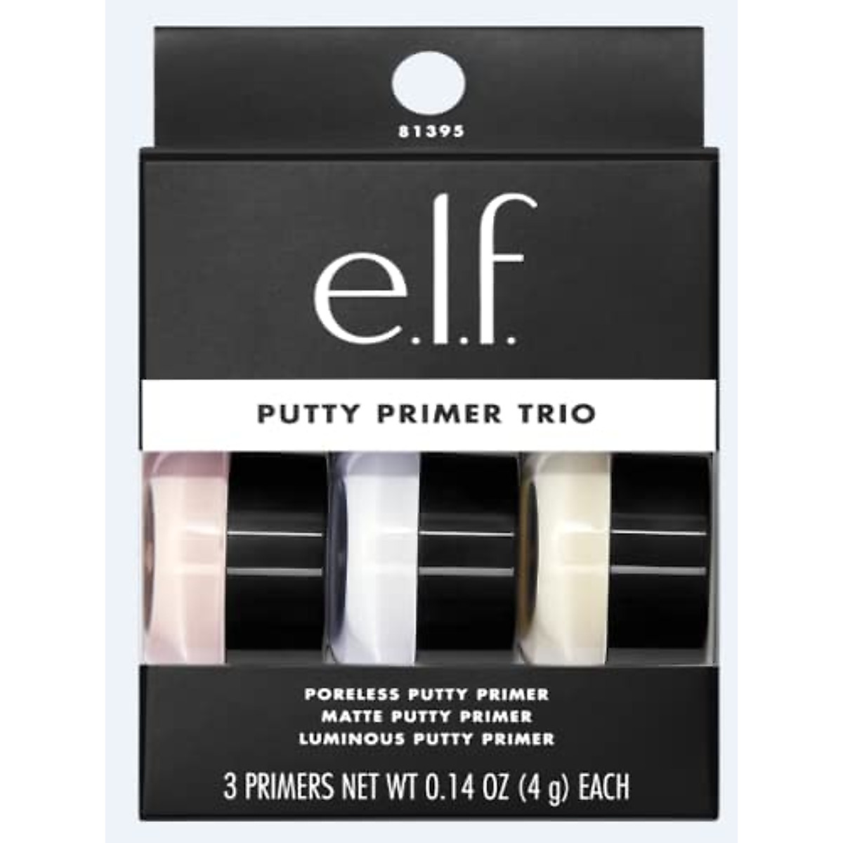 e.l.f. Putty Primer Trio | Includes Poreless Putty, Matte Putty & Luminous Putty | Travel Size | 0.14 Oz (4g) each