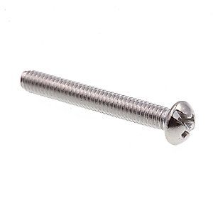 Prime-Line 9003702 Machine Screw, Round Head, Slotted/Phillips Combo, #8-32 X 1-1/4 in, Grade 18-8 Stainless Steel, Pack of 25