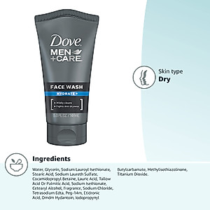 DOVE MEN + CARE Face Wash Hydrate Plus, 5 Fl Oz