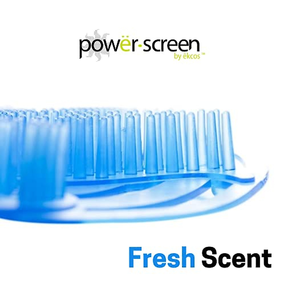 Ekcos Power Screen PWR-3B-10 Diversey 30 Day Premium Anti-Splash Urinal Screen and Deodorizer - Fits Most Top Urinal Brands, 8" x 7" Blue/Fresh (10 Pack)