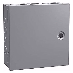 Hammond Manufacturing CHKO18186 Junction Box; Panel Mount; Steel; Gray; 18x18x6 In; NEMA 3R; Hinged; CHKO Series