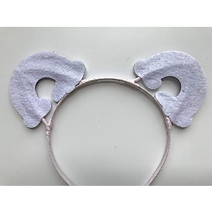 A Miaow Fashion Halloween Honey Bee Rainbow Tiara MM Bow HairBand Women Adults Birthday Party Festival Glitter Mouse Ears Costume Headband (Rainbow)