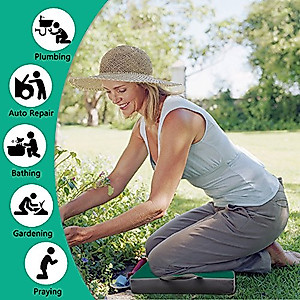 KI Store Garden Kneeling Pad Memory Form Knee Cushions for Gardening Extra Thick Knee Pad Water Resistant Prayer Pillow for Work Yoga Physical Therapy Green