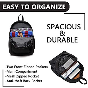 Backpack for Men and Women,ChaseChic WaterResistant Lightweight School Backpacks 15-in Laptop College Travel Bookbags,Black