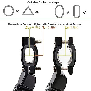 TOPCABIN Bicycle Adjustable Aluminium Alloy Bike Bicycle Kickstand Side Kickstand Fit for 22" 24" 26"- Black