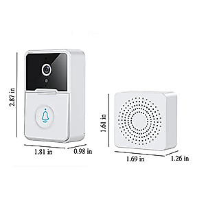 Ring Doorbell Wireless with HD Video, 90° View Angle, Intelligent Visual Electrical Equipment, Ring Video Doorbell with Night Vision,Two Way Audio, 38 Music, Smart Doorbell, Home Security System