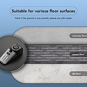 Door Stop Alarm, Door Stopper with 120DB Security Alarm Home Expert Door Stoppers Safety Tools Great for Traveling, Hotel, Apartment and Home (Pack of 4, Black)