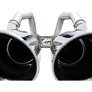 AWE Tuning 14-19 Chevy Corvette C7 Z06/ZR1 (w/o AFM) Track Edition Axle-Back Exhaust w/Chrome Tips - 3020-42073