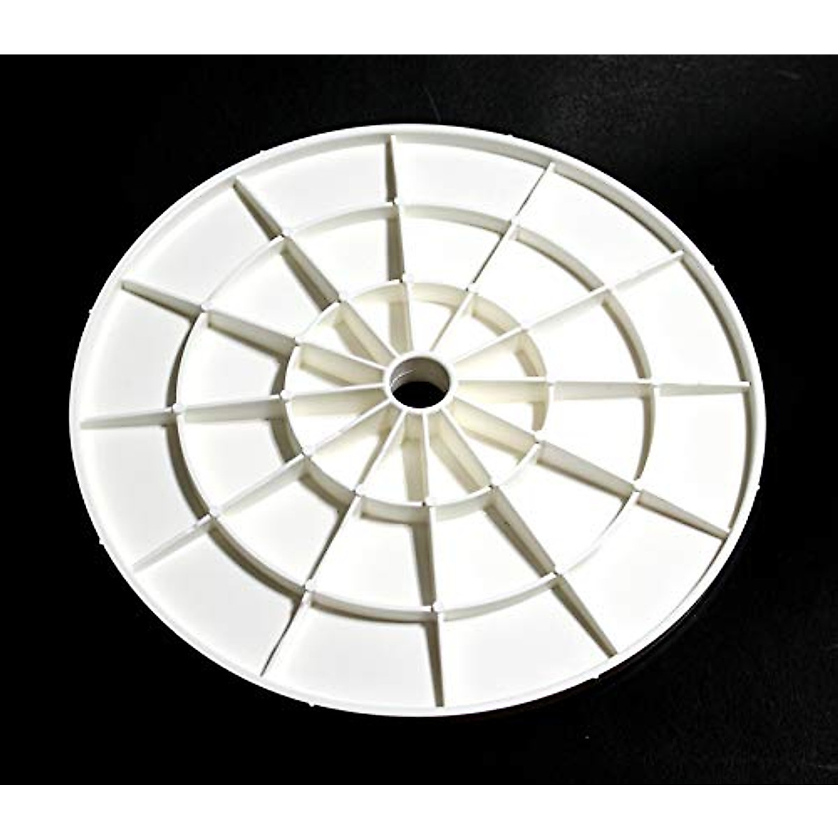 JSP Manufacturing Swimming Pool Skimmer Cover Debris Canister Deck Lid 9 1/8" Inch Skimmer Valve Replacement Lid (White)