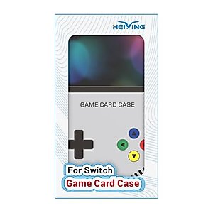 HEIYING Switch Game Card Case for Nintendo Switch / OLED / Lite,Customized Pattern Portable Travel Carry Case with 72 Game Card Slots and 24 Micro SD Cards Slots