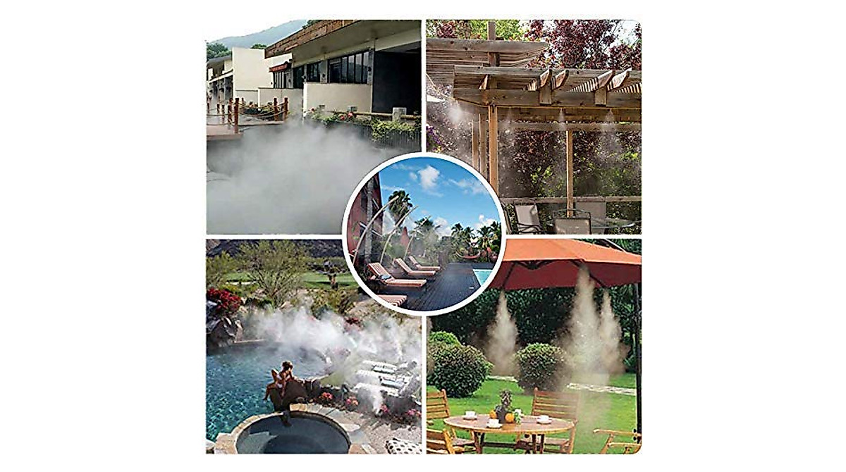 Shinea Misting Cooling System - 32.8ft for Summer Fun