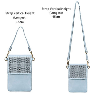 seOSTO Cell Phone Purse, Lightweight Small Wallet Purses And Handbags With 2 Shoulder Strap For Women