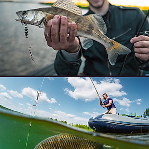 hotlively 25Pack Fishing Swivels,High Strength Swivels Fishing Tackle with Coastlock Snap and Corrosion Resistance Copper Stainless Swivel