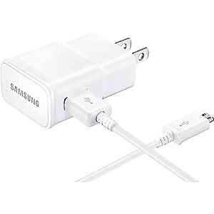 Adaptive Fast Wall Adapter Micro USB Charger for Samsung Galaxy A10s/A03/A03 Core/M02/A02/M01s/M01 Core/A01 Core/M10/A10 Bundled with UrbanX Micro USB Cable Cord 6ft Super Fast Charging Kit - 2 Items