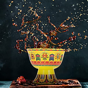 Chinese Tea Cup Ceramic Tibetan Cup Chinese Tea: Traditional Chinese Ceramic Teacup Kungfu Tea Cups Asian Celadon Tea Cups Porcelain Tea Cup Set for Tea Latte Black Coffee Mugs Yoga Decor