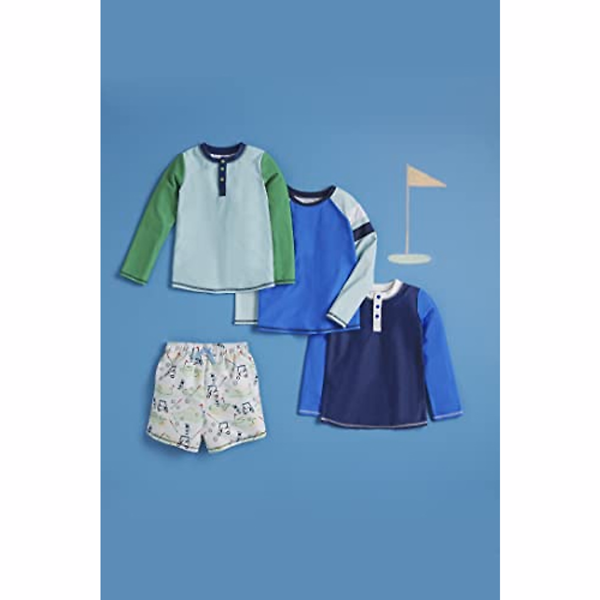 Mud Pie baby boys Mud Pie Toddler Boy Swim Trunks, Golf, X-Small US