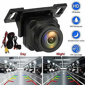 Backup View Camera IP67 Fully Sealed Glue Filling Waterproof, Night Vision Camera for Car, 130° Wide Angle Car Dash Cam, AHD Reverse Rear View Backup Camera for Cars Pickup Trucks SUVs RVs