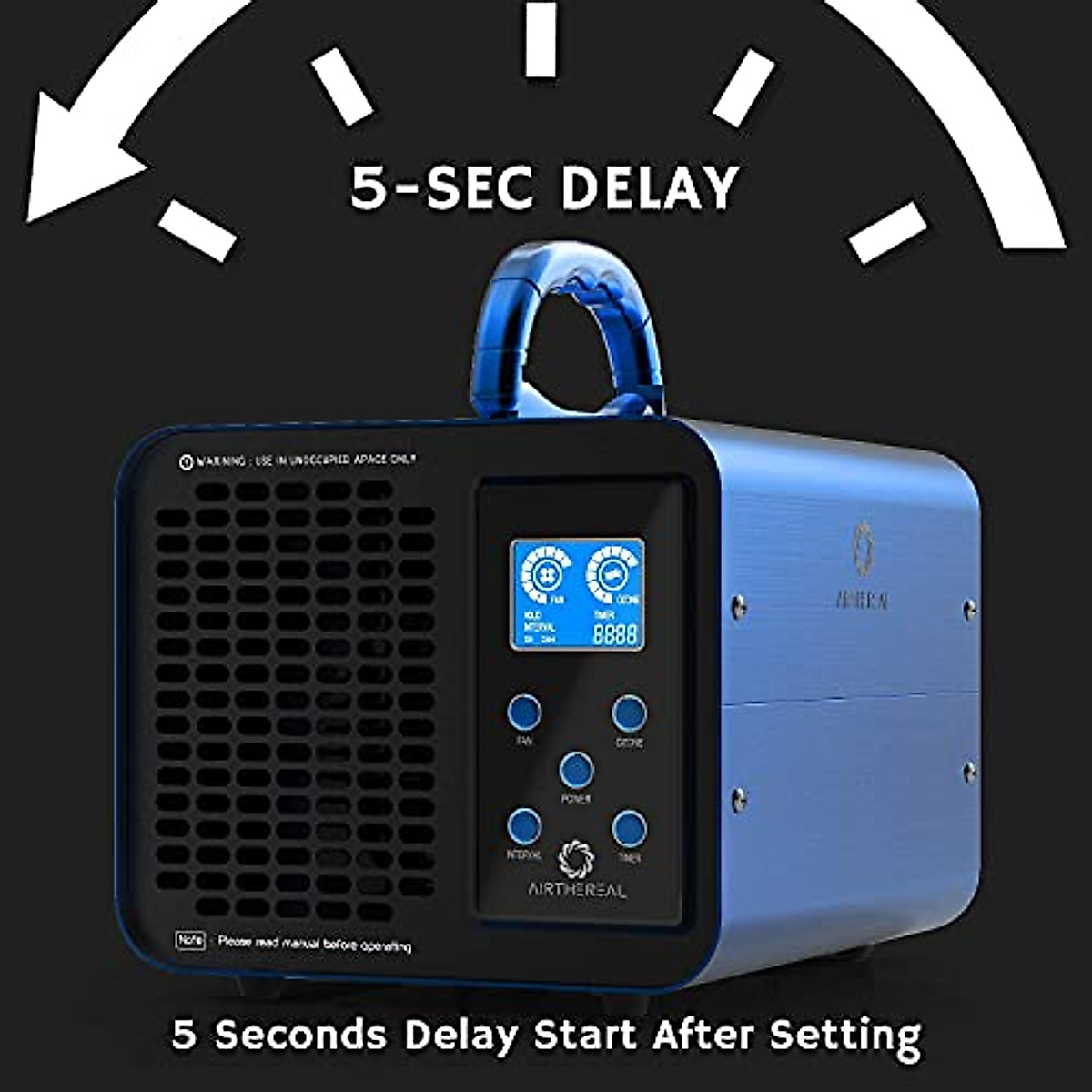 Airthereal Bundle | MA10K-PRODIGI Digital and MA10K-PRO Ozone Generators 10000 mg/h High Capacity O3 Ionizer Machine - Fireproof Tested by SGS