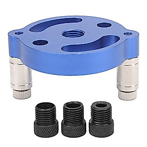 Drill Guide, Self Centering Dowel Jig Kit, Dowel Drill Guide, Aluminum Alloy 3 Hole Drill Bit Guide Jig Positioning Locator, Hole, Jig Accessories