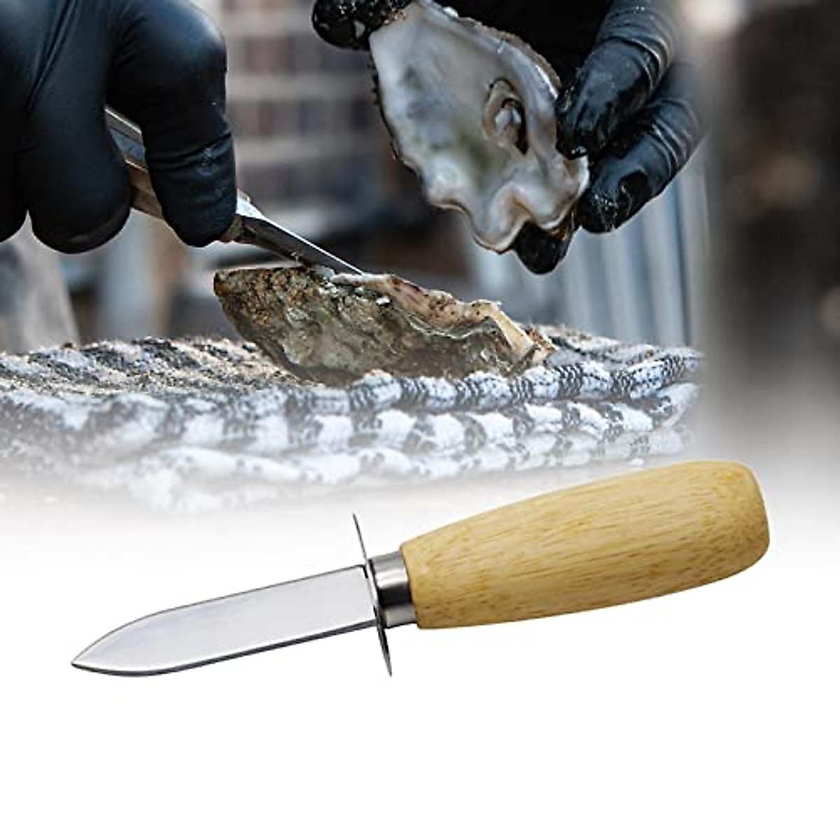 figatia Seafood Tools Seafood Opener Shellfish Cutter Clam Cutter Shucker for Party Supply, Style A