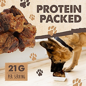 Mighty Paw Naturals Dog Bones - Cow Knee Caps & Knuckle Bones for Dogs (8 Pack) | 100% Natural Beef Knee Caps & Knuckle Bones, Beef Bones for Dogs, Meaty Dog Bones