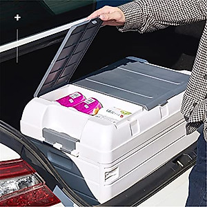 Camping Storage Crates Collapsible Storage Box Plastic Foldable Crate Portable Space Saving Heavy Duty Bin for Fishing Plastic Folding Boxes for Home Garden Car Boot Camping