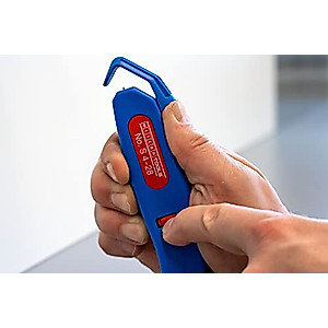 WEICON No. S4-28 - Cable Knife/Retractable Hook Stripping Blade/Adjustable Cutting Depth/Range 5/32-1 7/64 inch (4-28 mm) / 100% Made in Germany