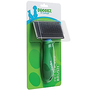 Doggiez Pet Supplies - Large Slicker Brush for Dogs & Cats - Grooming Dog Brush for Shedding Hair, Fur - Comb for Grooming Long Haired & Short Haired Dogs - Cat Brush - Goldendoodles Deshedding Tool