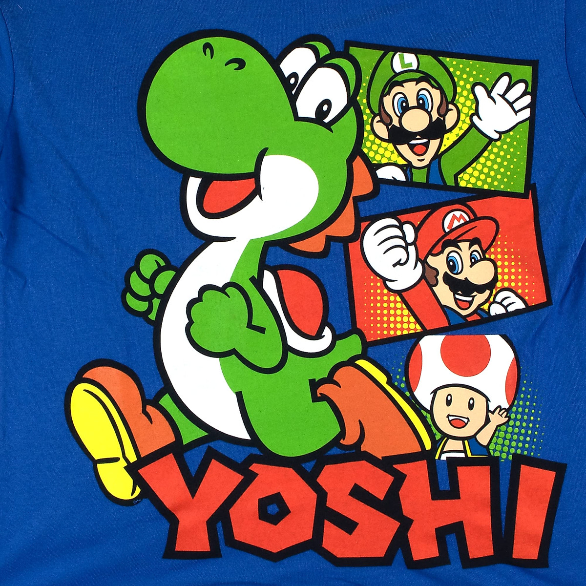 Nintendo Super Mario Bros. Boys Mario Kart & Friends Graphic Short Sleeve T-Shirts, (8, Blue) 2Pack