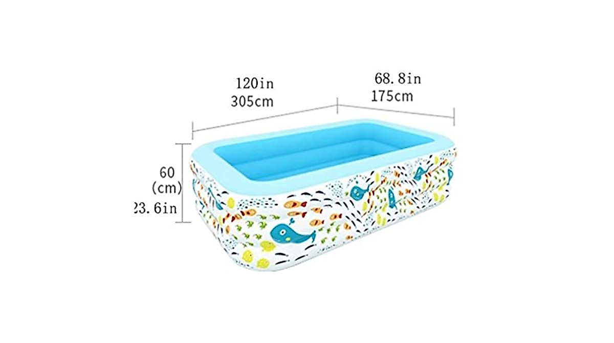 Inflatable Pool Family Pool Inflatable Swimming Pool Rectangular Blow ...