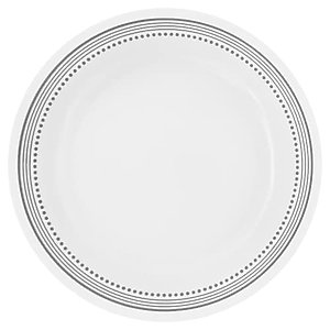 Corelle Dinnerware Set (4pc Set, Mystic Gray)-Set for 4 | Includes 4 x Side Plates | 80% Recycled Glass | 3 X More Durable, Half the Space & Weight of Traditional Ceramic
