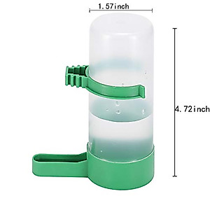 Lamoutor 4Pcs Bird Water Feeder Plastic Drinker Feeder Water Clip for Parrots Budgie Cockatiel Lovebirds