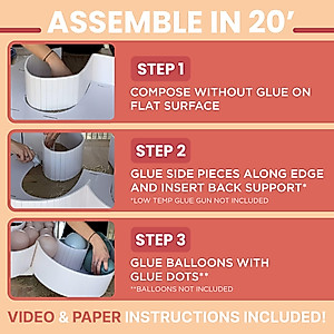 Super Easy Assembly 3FT Large Marquee Numbers - Number 1 Balloon Frame - Mosaic Numbers For Balloons - Ideal Number One Balloon Frame for First Birthday Decorations - Numero 1 Para Decoracion