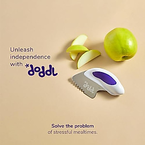 doddl Toddler Utensils, Ergonomic Fork Spoon and Knife Set for Self Feeding, Stainless Steel Silverware for 1-3 Year Olds, BPA Free, Dishwasher Safe (Magenta)