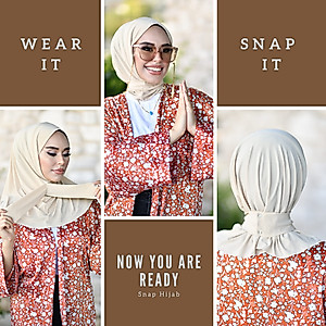 para life Snap Hijab-Turbans For Women-Hijab For Women|Hair Wraps-Head Wraps For Women|Hijab Undercap-Caps-Instant Hijab (Black)