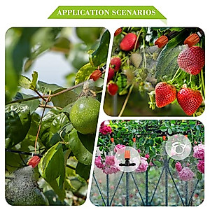 NCUUBR 101 Pcs Drip Irrigation Kit, Garden Irrigation System with 99FT 1/4" Distribution Tubing Hose, Adjustable Plant Watering Sprinkler System for Garden Lawn, Patio, with Installation Steps