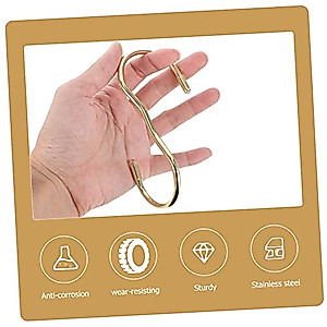 NOLITOY 8 Pcs s Hook Over Door Hanger Belt Hooks for Closet Hooks for Bags Wardrobe Bag Hanger Purse Hook Door Purse Hanger Closet Purse Hanger Bag Type Stainless Steel Pole Hook