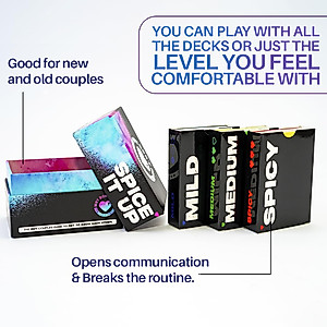 Spice IT UP by Why Don’t We. Spicy Couples Games for Adults with 150 Cards with Conversations, Spicy Dares & More - Best Date Night Games for Couples - Romantic Adult Couple Games