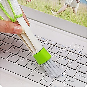 LIUCM Cleaning Brush For Air Outlet Of Two-Headed Car Air Conditioner, Soft Brush For Instrument Panel Dusting, And Cleaning Articles For Interior Decoration