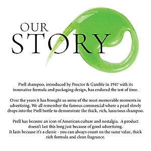 Prell Classic Clean Shampoo, Leaves Hair Healthy, Shiny and Full of Texture without Causing Dryness, Alcohol Free, 13.5 Fl Oz, Pack of 6