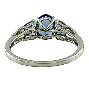 Carillon Tanzanite Oval Shape 7x5MM Natural Earth Mined Gemstone 925 Sterling Silver Ring Unique Jewelry for Women & Men