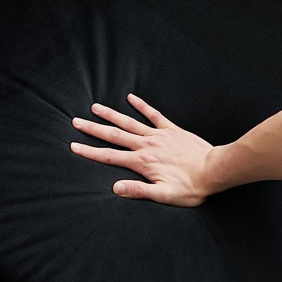 3 in 1 Sleeper Sofa Couch, Velvet Convertible Loveseat Sleeper with Adjustable Backrest, Pull Out Sofa Bed for Living Room Apartment, 55" Black