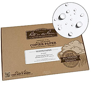 Rite In The Rain Weatherproof Copier Paper, 11" x 17", 20# White, 200 Sheet Pack (No. 8517)