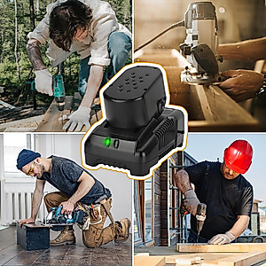 18V for Ridgid Battery Charger R86092 R86091 Replacement for Ridgid 18V NiCad/Lithium Ion Battery R840093, R840095, R840083, R840085, R840086, R840087, R840089, AC840085, AC840086