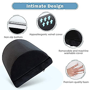 Foot Rest for Under Desk at Work, Adjustable Desk Footrest for Office Chair & Gaming Chair,Ergonomic Footrest Pillow Desk Foot Stool for Home Airplane Car to Relieve Back Knee Pain