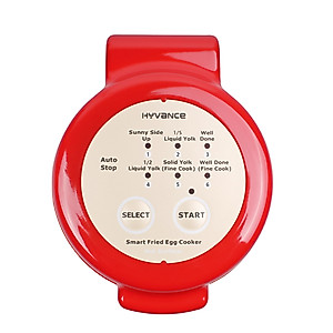 Hyvance Smart Fried Egg Cooker, Low Heat Cooking, Make fried egg like Sunny side up, Over easy etc. It automatically stops with sound alert when done, Non stick coating, Patent applied