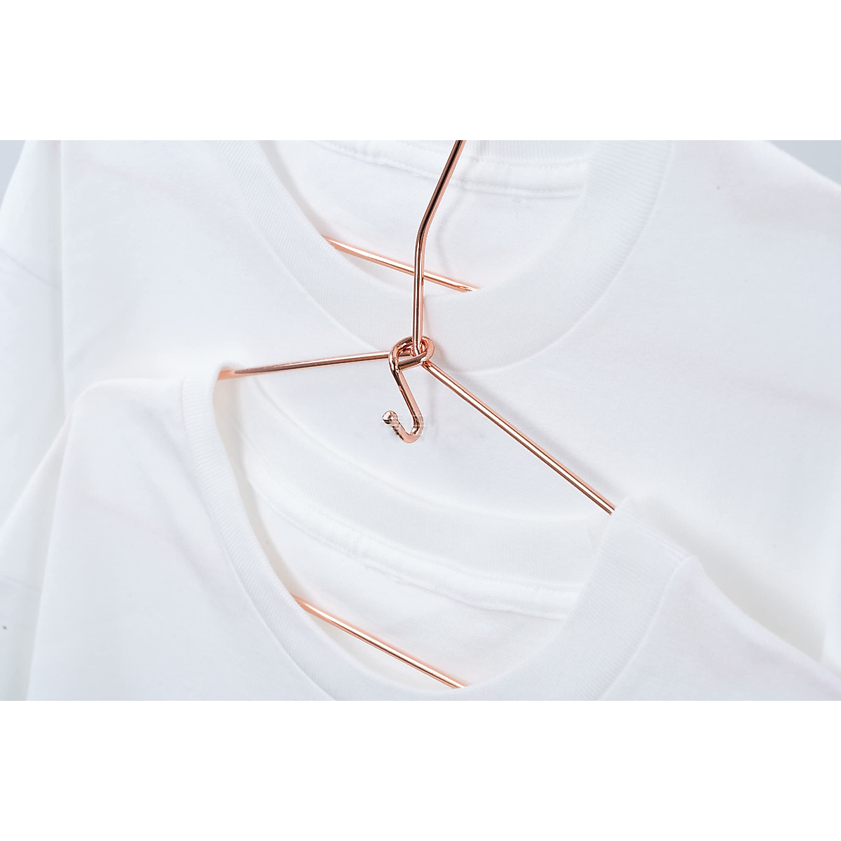 Koobay Clothes Hanger 36Pcs Connector Hooks Stable Hanger Rose Gold Metal Outfit Hangers Extender Clips Mini Cascading Hanger Hooks