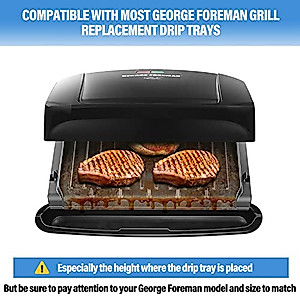 XYK Drip Tray Pan Grease Catcher Replacement and 2 Pcs Grill Spatula Scraper for George Foreman Grill…
