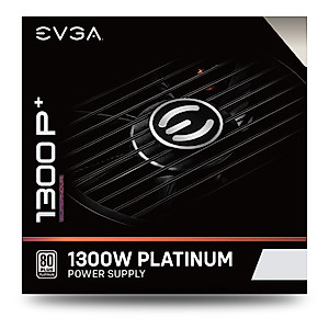 EVGA Supernova 1300 P+, 80+ Platinum 1300W, Fully Modular, 10 Year Warranty, Includes Free Power On Self Tester, Power Supply 220-PP-1300-X1